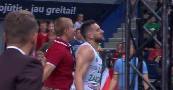 Rytas fan pushes Vasilije Micic - Eurohoops