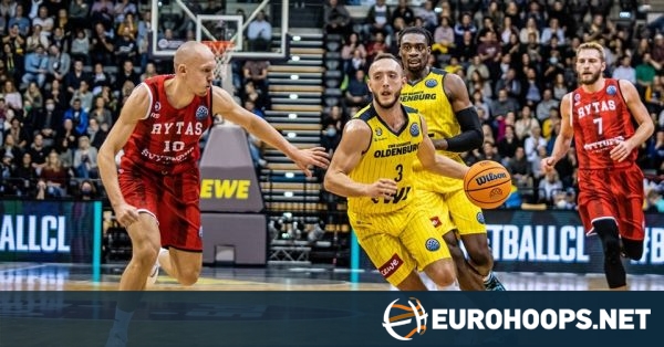 Max Heidegger and Oldenburg edged feisty Rytas - Eurohoops