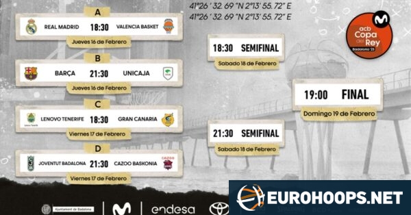 Definido el cuadro de la Copa del Rey - Eurohoops