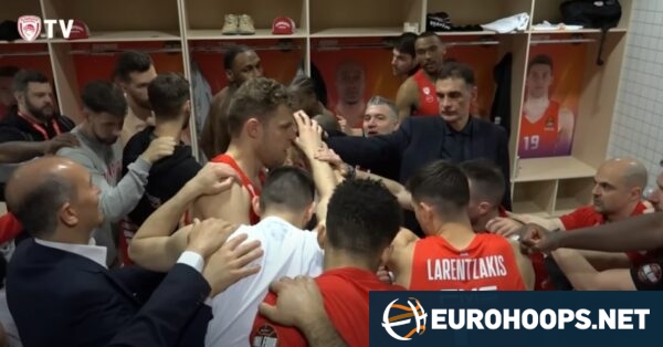 Bartzokas' moving speech in the locker room: "Heads up, let's be proud ...