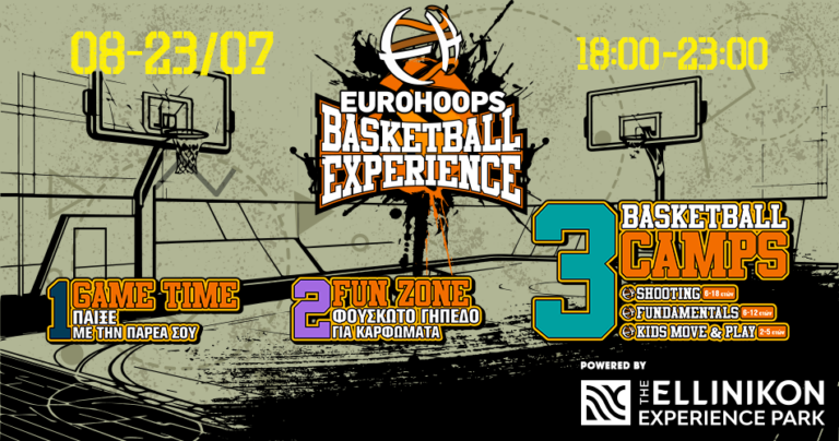 Εξέλιξε το σουτ σου στο Eurohoops Basketball Experience powered by The Ellinikon Experience Park ...