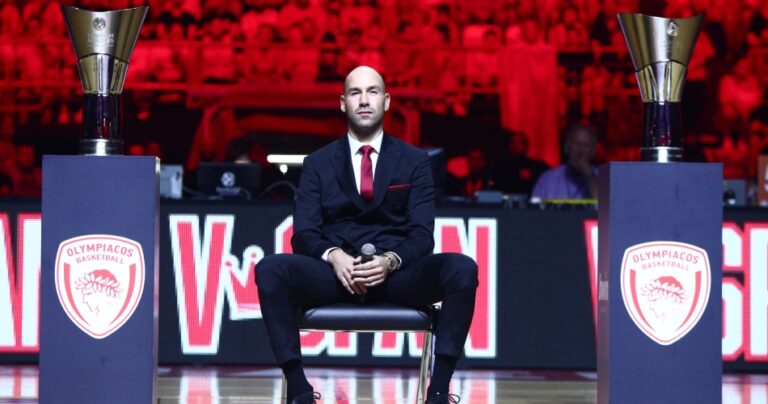 Vassilis Spanoulis celebrated in jersey retirement ceremony - Eurohoops