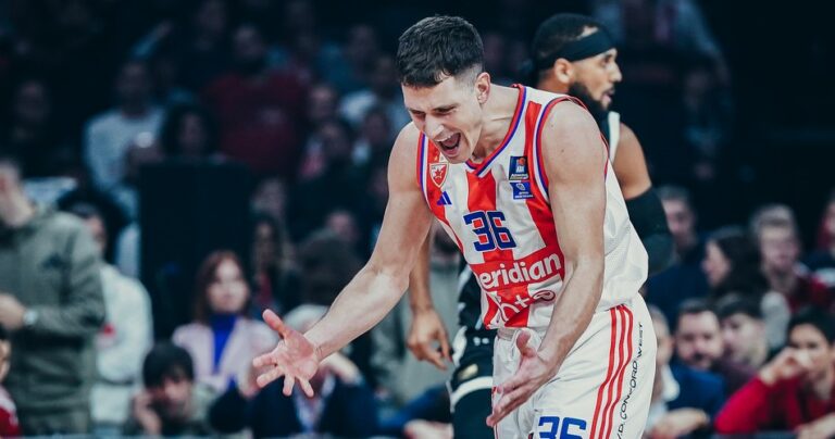 Crvena Zvezda beat Partizan in a tough and intense Belgrade derby - Eurohoops