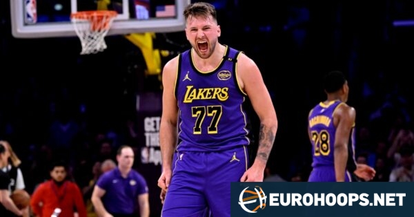 Luka Doncic nears triple-double in Lakers win despite ankle discomfort - Eurohoops