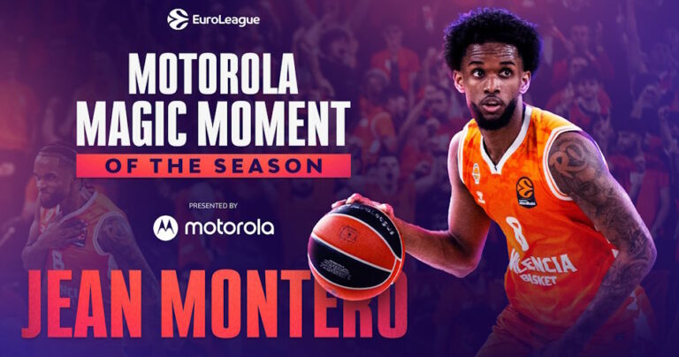Jean Montero recibe el premio al Momento Mágico de la Euroliga 2025-26 ...