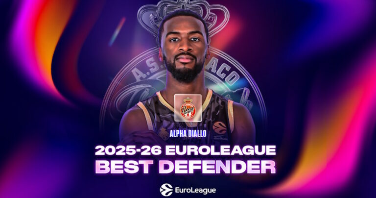 Monaco’s Alpha Diallo wins 2025-26 EuroLeague Best Defender award ...